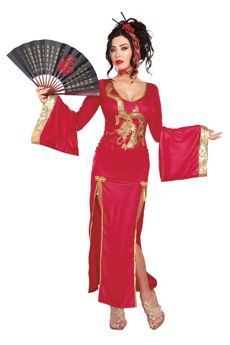 Golden Dragon Geisha Women's Costume by Dreamgirl